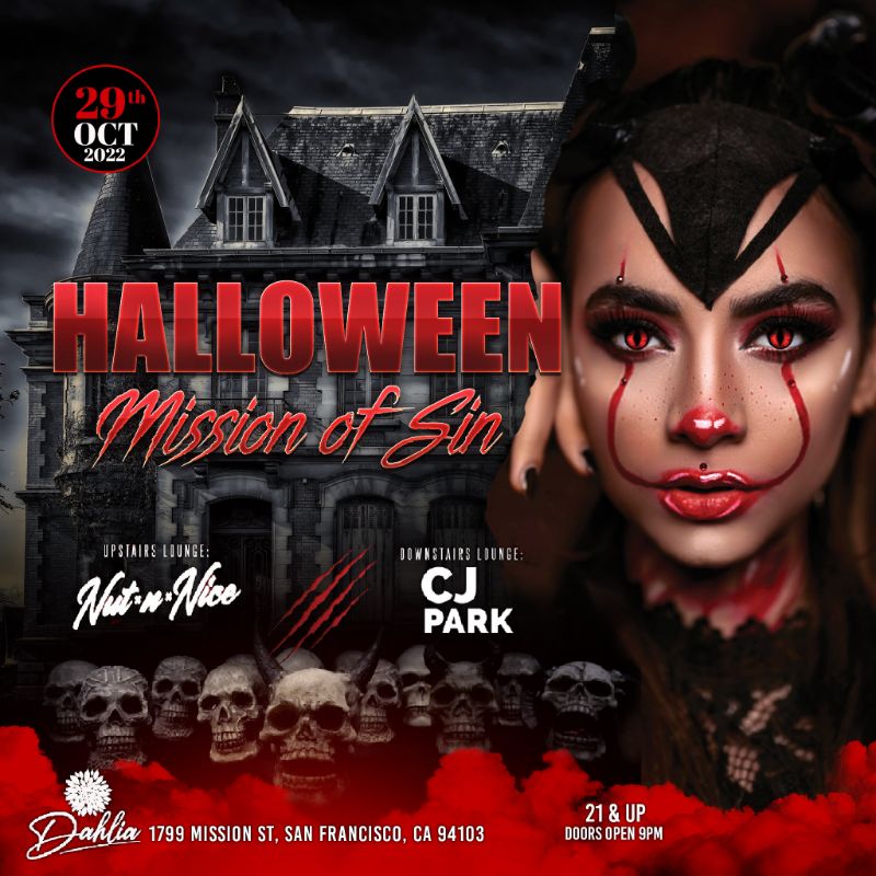 "MISSION OF SIN" Halloween Dance Party! in SF, CA, Oct 29, 2022 ...